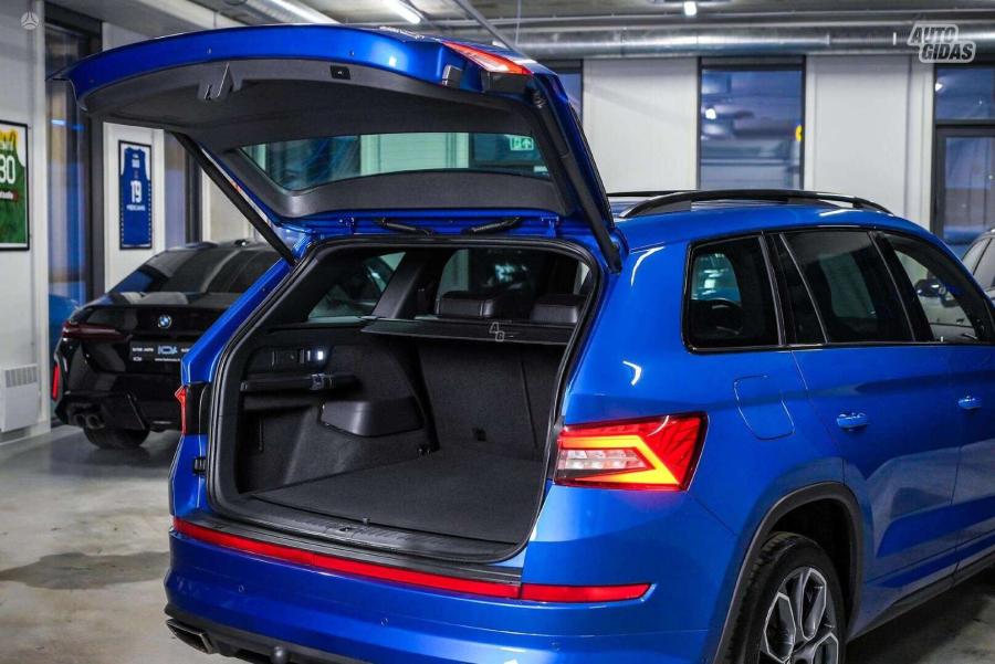 Blue Skoda Kodiaq 2019 in Marijampole, with an engine capacity of 2.00 L and mileage of 228 thousand km for 25950 €, photo 13 on AUTOMOTO.COM.LV