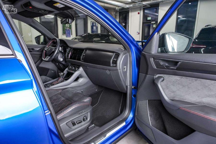 Blue Skoda Kodiaq 2019 in Marijampole, with an engine capacity of 2.00 L and mileage of 228 thousand km for 25950 €, photo 37 on AUTOMOTO.COM.LV