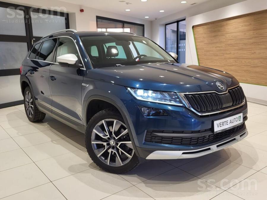 Синий Шкода Kodiaq 2019 в Рига, объемом двигателя 2.00 л и пробегом 150 тыс. км за 19990 €, фото 1 на AUTOMOTO.COM.LV