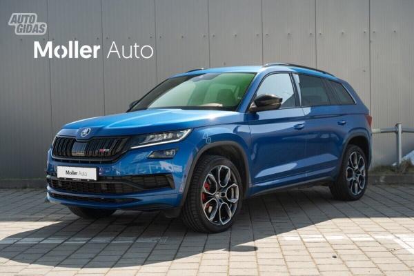 Blue Skoda Kodiaq 2019 in Vilnius, with an engine capacity of 2.00 L and mileage of 180 thousand km for 26350 €, photo 1 on AUTOMOTO.COM.LV