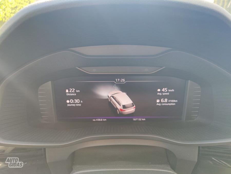Blue Skoda Kodiaq 2019 in Vilkaviskis, with an engine capacity of 2.00 L and mileage of 210 thousand km for 17500 €, photo 4 on AUTOMOTO.COM.LV