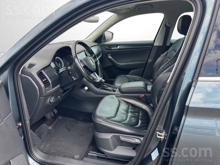 Blue Skoda Kodiaq 2019 in Riga, with an engine capacity of 2.00 L and mileage of 206 thousand km for 19490 €, photo 10 on AUTOMOTO.COM.LV
