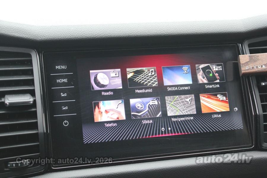 Zils Skoda Kodiaq 2019 Tallina, ar dzinēja tilpumu 2.00 L un nobraukumu 80 tūkst. km par 32999 €, foto 22 vietnē AUTOMOTO.COM.LV
