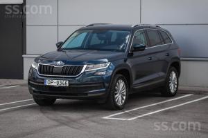 Blue Skoda Kodiaq 2019 in Riga, with an engine capacity of 2.00 L and mileage of 132 thousand km for 19990 €, photo  on AUTOMOTO.COM.LV