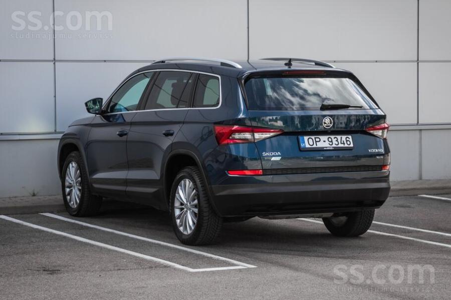 Blue Skoda Kodiaq 2019 in Riga, with an engine capacity of 2.00 L and mileage of 132 thousand km for 19990 €, photo 8 on AUTOMOTO.COM.LV