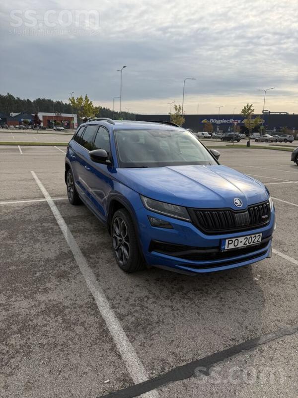 Blue Skoda Kodiaq 2019 in Riga, with an engine capacity of 2.00 L and mileage of 149 thousand km for 26500 €, photo 4 on AUTOMOTO.COM.LV