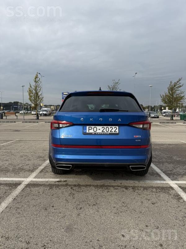 Blue Skoda Kodiaq 2019 in Riga, with an engine capacity of 2.00 L and mileage of 149 thousand km for 26500 €, photo 6 on AUTOMOTO.COM.LV