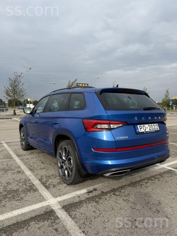 Blue Skoda Kodiaq 2019 in Riga, with an engine capacity of 2.00 L and mileage of 149 thousand km for 26500 €, photo 7 on AUTOMOTO.COM.LV