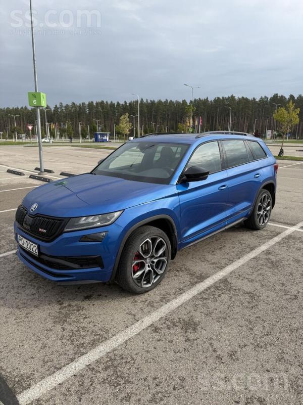 Blue Skoda Kodiaq 2019 in Riga, with an engine capacity of 2.00 L and mileage of 149 thousand km for 26500 €, photo 1 on AUTOMOTO.COM.LV