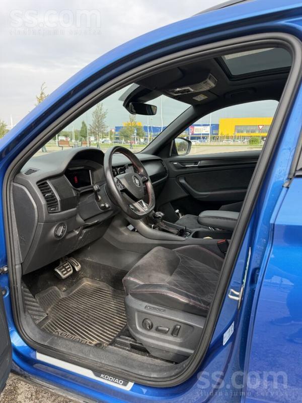 Blue Skoda Kodiaq 2019 in Riga, with an engine capacity of 2.00 L and mileage of 149 thousand km for 26500 €, photo 10 on AUTOMOTO.COM.LV