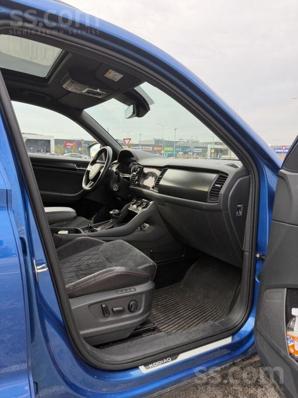 Blue Skoda Kodiaq 2019 in Riga, with an engine capacity of 2.00 L and mileage of 149 thousand km for 26500 €, photo 11 on AUTOMOTO.COM.LV