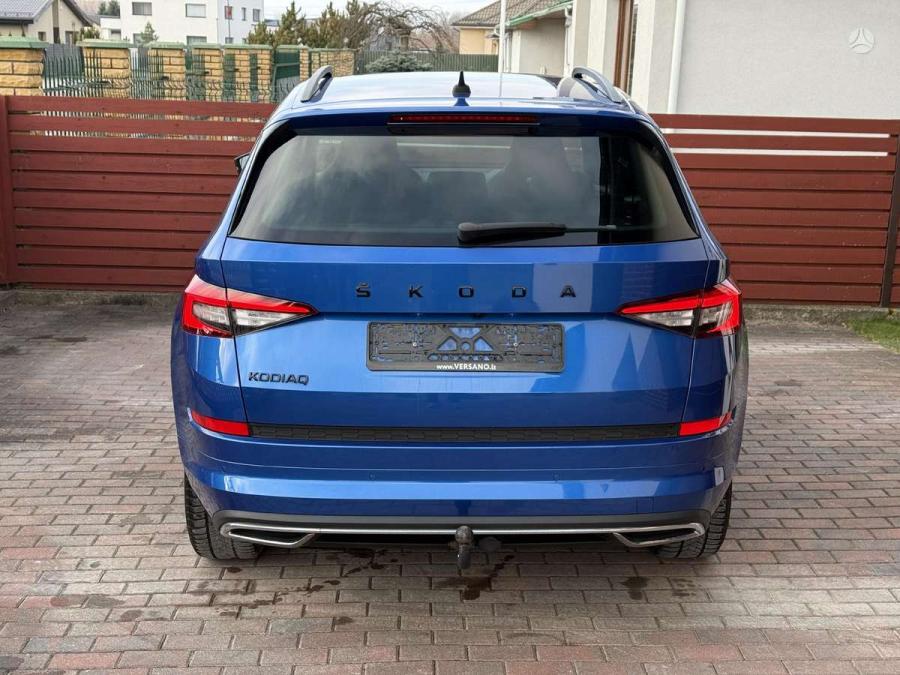 Blue Skoda Kodiaq 2020 in Siauliai, with an engine capacity of 1.50 L and mileage of 213 thousand km for 20800 €, photo 6 on AUTOMOTO.COM.LV