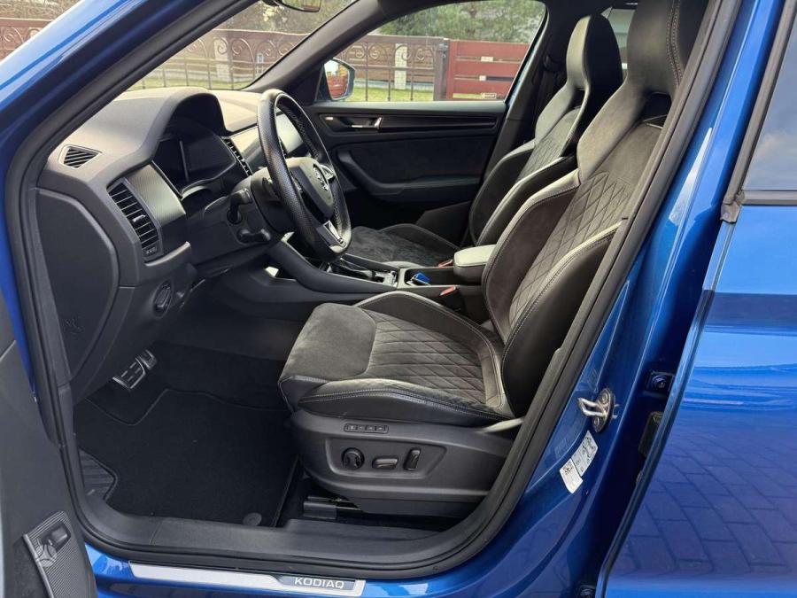 Blue Skoda Kodiaq 2020 in Siauliai, with an engine capacity of 1.50 L and mileage of 213 thousand km for 20800 €, photo 9 on AUTOMOTO.COM.LV