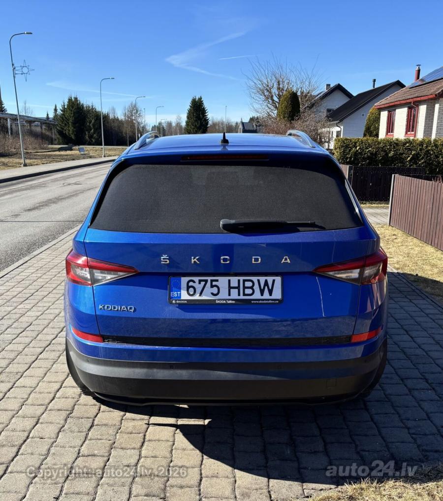 Blue Skoda Kodiaq 2020 in Paide, with an engine capacity of 2.00 L and mileage of 192 thousand km for 25000 €, photo 4 on AUTOMOTO.COM.LV