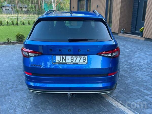 Blue Skoda Kodiaq 2020 in Jurmala, with an engine capacity of 2.00 L and mileage of 135 thousand km for 22655 €, photo 5 on AUTOMOTO.COM.LV