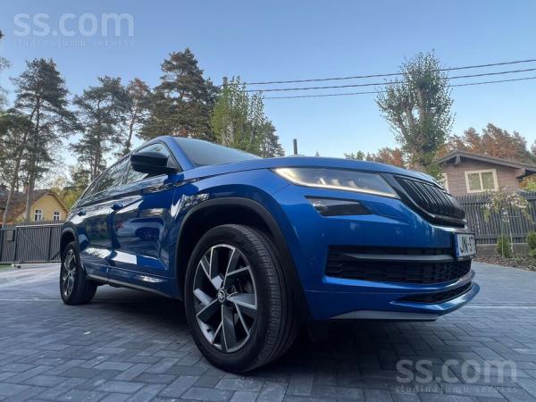 Blue Skoda Kodiaq 2020 in Jurmala, with an engine capacity of 2.00 L and mileage of 135 thousand km for 22655 €, photo 6 on AUTOMOTO.COM.LV