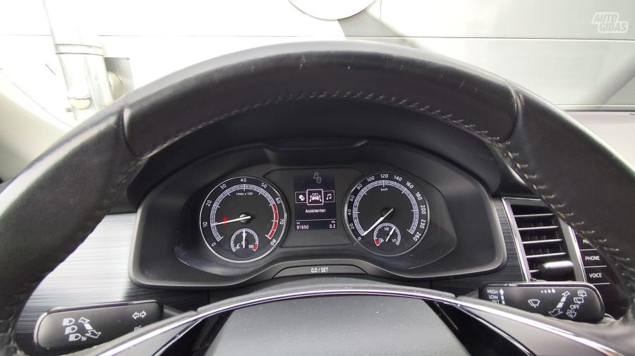 Blue Skoda Kodiaq 2020 in Ramuciai, with an engine capacity of 1.50 L and mileage of 92 thousand km for 17950 €, photo 14 on AUTOMOTO.COM.LV