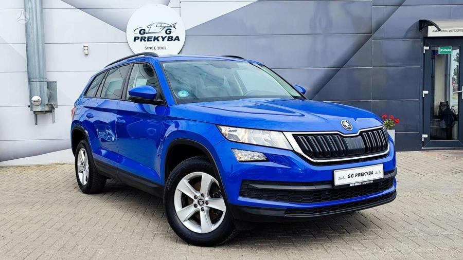 Синий Шкода Kodiaq 2020 в Каунас, объемом двигателя 1.50 л и пробегом 92 тыс. км за 17950 €, фото 1 на AUTOMOTO.COM.LV