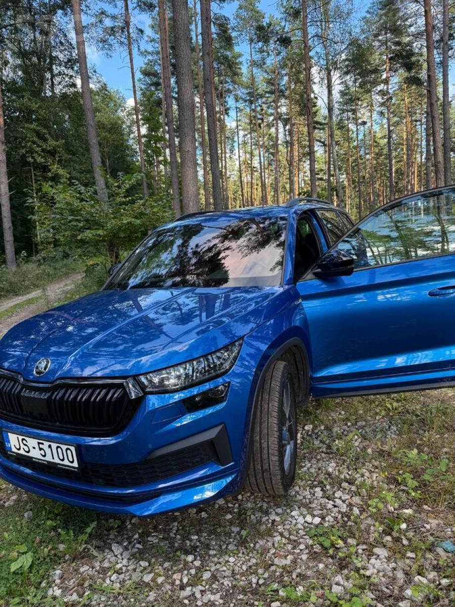 Синий Шкода Kodiaq 2021 в Рига, объемом двигателя 1.50 л и пробегом 62 тыс. км за 26800 €, фото 2 на AUTOMOTO.COM.LV