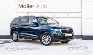 Blue Skoda Kodiaq 2021 in Riga, with an engine capacity of 2.00 L and mileage of 142 thousand km for 31718 €, photo 2 on AUTOMOTO.COM.LV