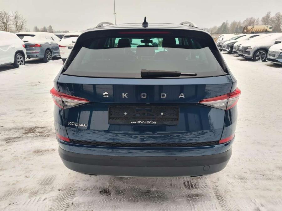 Blue Skoda Kodiaq 2021 in Siauliai, with an engine capacity of 1.97 L and mileage of 178 thousand km for 26608 €, photo 7 on AUTOMOTO.COM.LV