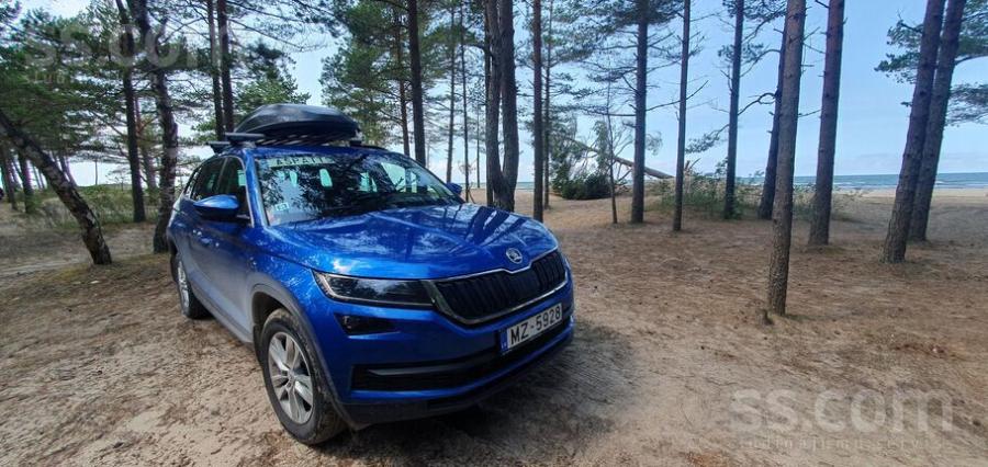 Blue Skoda Kodiaq 2021 in Riga, with an engine capacity of 1.50 L and mileage of 99 thousand km for 24000 €, photo 1 on AUTOMOTO.COM.LV