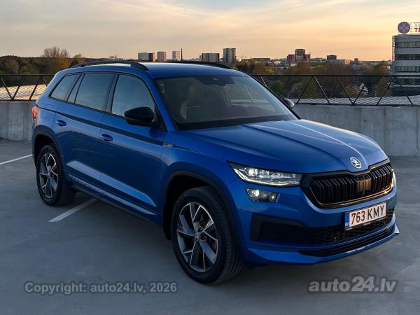 Синий Шкода Kodiaq 2021 в Таллин, объемом двигателя 2.00 л и пробегом 91 тыс. км за 28900 €, фото 1 на AUTOMOTO.COM.LV