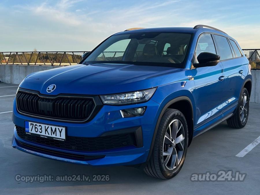 Синий Шкода Kodiaq 2021 в Таллин, объемом двигателя 2.00 л и пробегом 91 тыс. км за 28900 €, фото 5 на AUTOMOTO.COM.LV