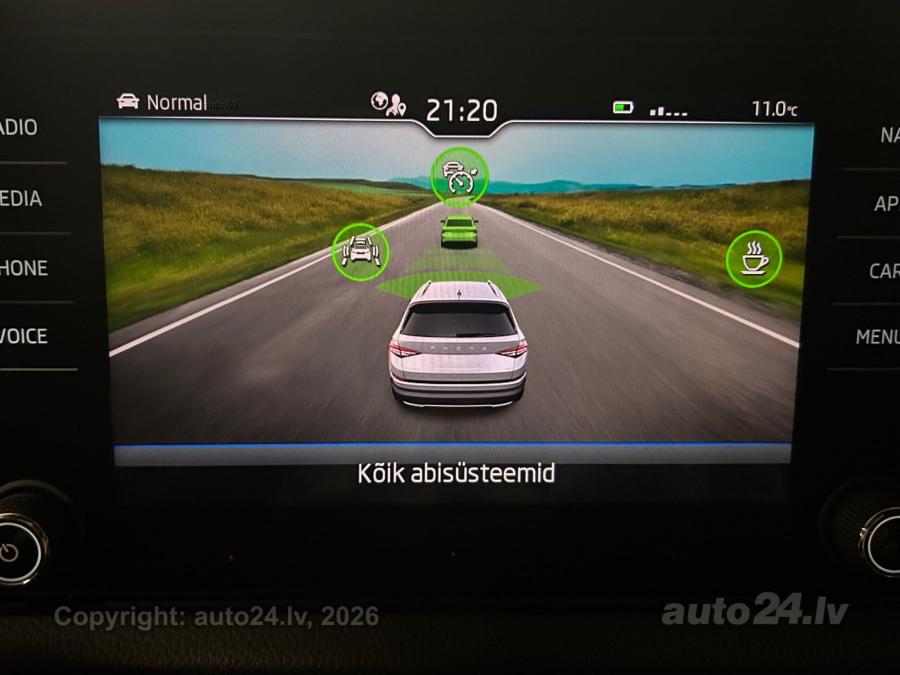 Синий Шкода Kodiaq 2021 в Таллин, объемом двигателя 2.00 л и пробегом 91 тыс. км за 28900 €, фото 22 на AUTOMOTO.COM.LV