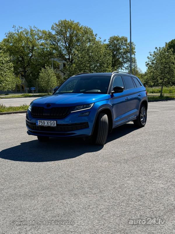 Blue Skoda Kodiaq 2021 in Tallinn, with an engine capacity of 2.00 L and mileage of 84 thousand km for 27000 €, photo 2 on AUTOMOTO.COM.LV