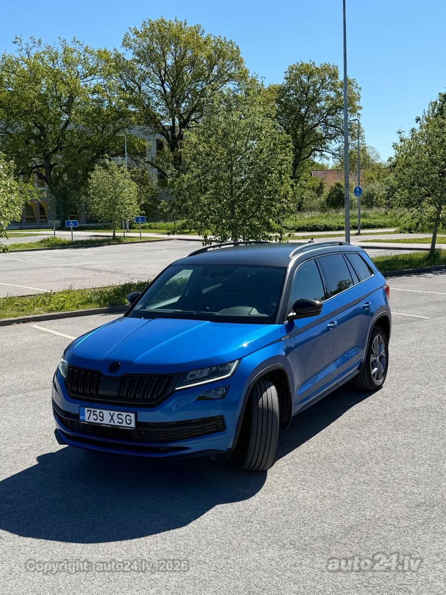 Zils Skoda Kodiaq 2021 Tallina, ar dzinēja tilpumu 2.00 L un nobraukumu 84 tūkst. km par 27000 €, foto 4 vietnē AUTOMOTO.COM.LV
