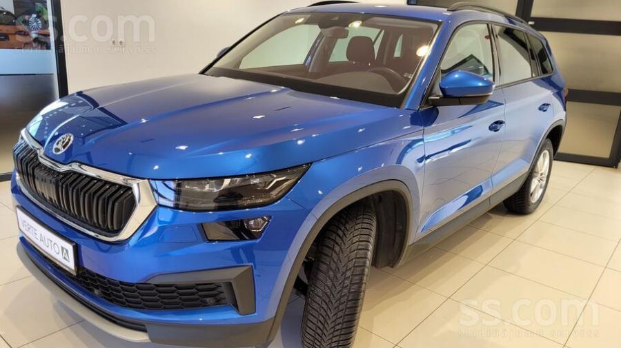 Синий Шкода Kodiaq 2021 в Рига, объемом двигателя 1.50 л и пробегом 50 тыс. км за 25690 €, фото 4 на AUTOMOTO.COM.LV