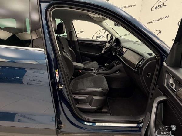 Blue Skoda Kodiaq 2021 in Vilnius, with an engine capacity of 1.50 L and mileage of 125 thousand km for 18900 €, photo 5 on AUTOMOTO.COM.LV