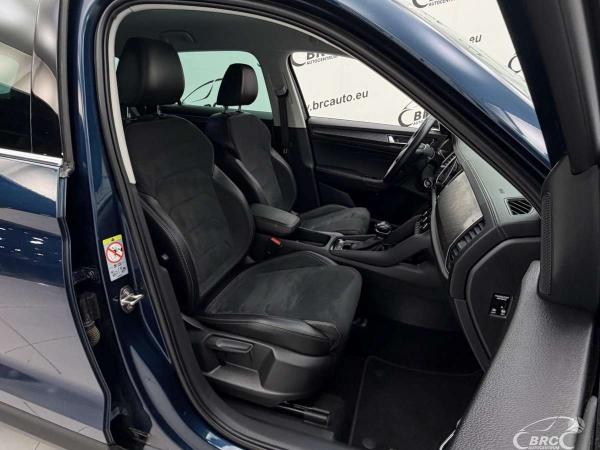 Blue Skoda Kodiaq 2021 in Vilnius, with an engine capacity of 1.50 L and mileage of 125 thousand km for 18900 €, photo 8 on AUTOMOTO.COM.LV