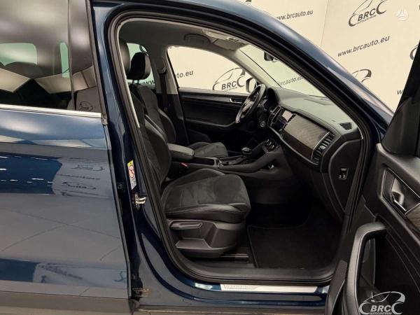 Blue Skoda Kodiaq 2021 in Vilnius, with an engine capacity of 1.50 L and mileage of 125 thousand km for 18900 €, photo 10 on AUTOMOTO.COM.LV