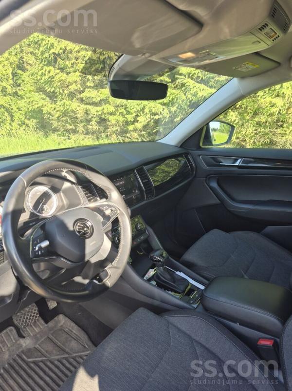 Blue Skoda Kodiaq 2021 in Liepaja, with an engine capacity of 2.00 L and mileage of 115 thousand km for 24300 €, photo 4 on AUTOMOTO.COM.LV