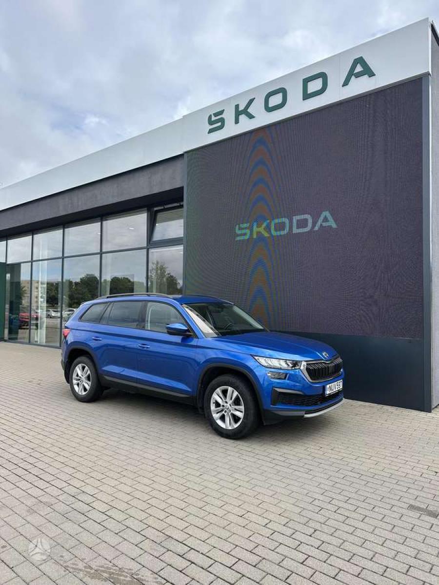 Синий Шкода Kodiaq 2021 в Клайпеда, объемом двигателя 1.50 л и пробегом 110 тыс. км за 24990 €, фото 3 на AUTOMOTO.COM.LV