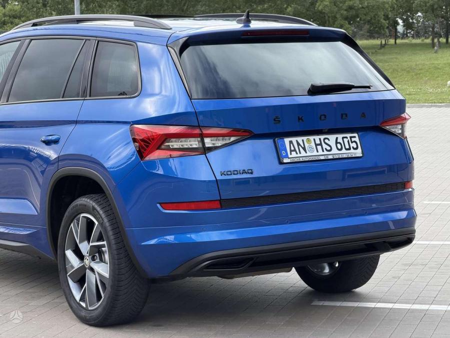 Синий Шкода Kodiaq 2021 в Ионава, объемом двигателя 1.97 л и пробегом 225 тыс. км за 22999 €, фото 8 на AUTOMOTO.COM.LV