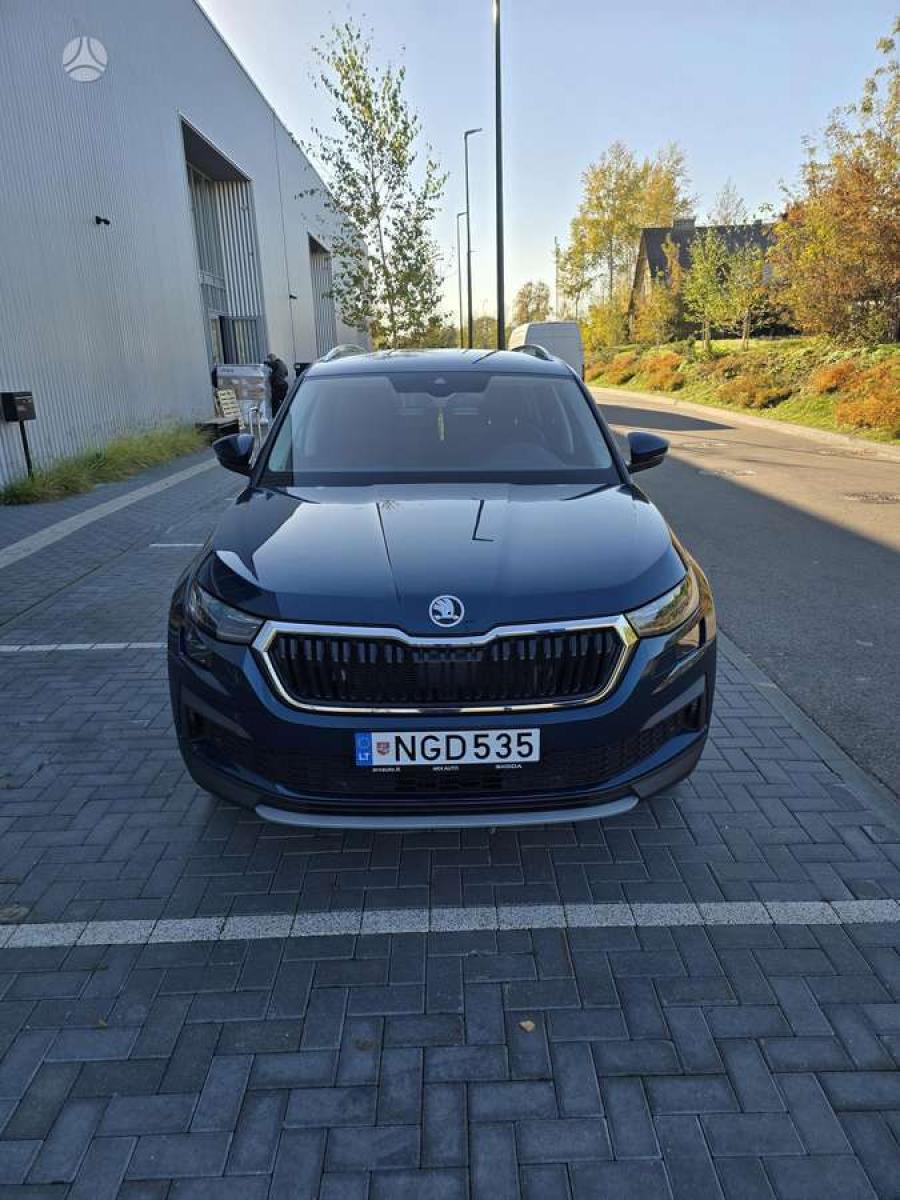 Синий Шкода Kodiaq 2021 в Вильнюс, объемом двигателя 1.97 л и пробегом 29 тыс. км за 34000 €, фото 1 на AUTOMOTO.COM.LV