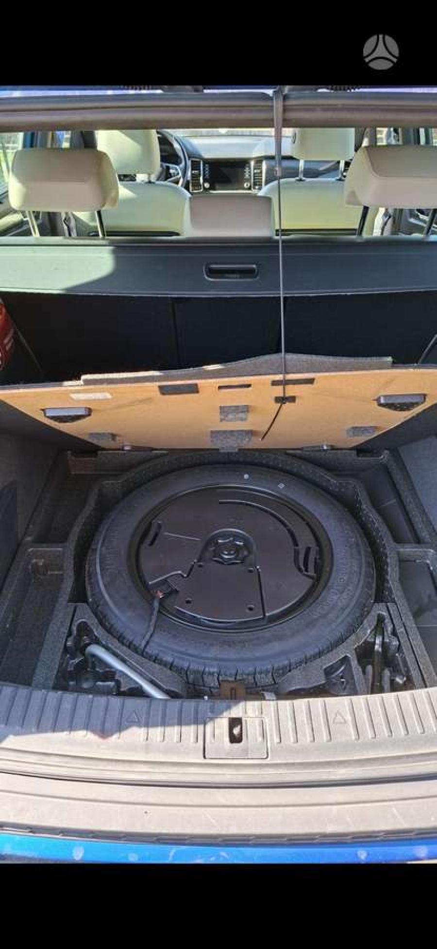 Blue Skoda Kodiaq 2021 in Klaipeda, with an engine capacity of 1.98 L and mileage of 135 thousand km for 25500 €, photo 12 on AUTOMOTO.COM.LV