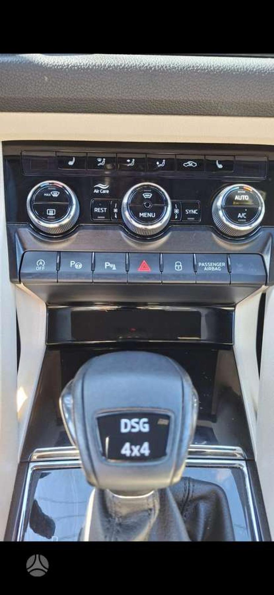 Blue Skoda Kodiaq 2021 in Klaipeda, with an engine capacity of 1.98 L and mileage of 135 thousand km for 25500 €, photo 13 on AUTOMOTO.COM.LV