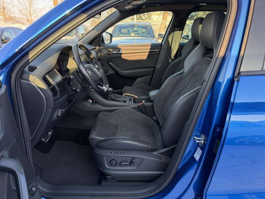 Blue Skoda Kodiaq 2022 in Siauliai, with an engine capacity of 1.50 L and mileage of 196 thousand km for 25398 €, photo 12 on AUTOMOTO.COM.LV