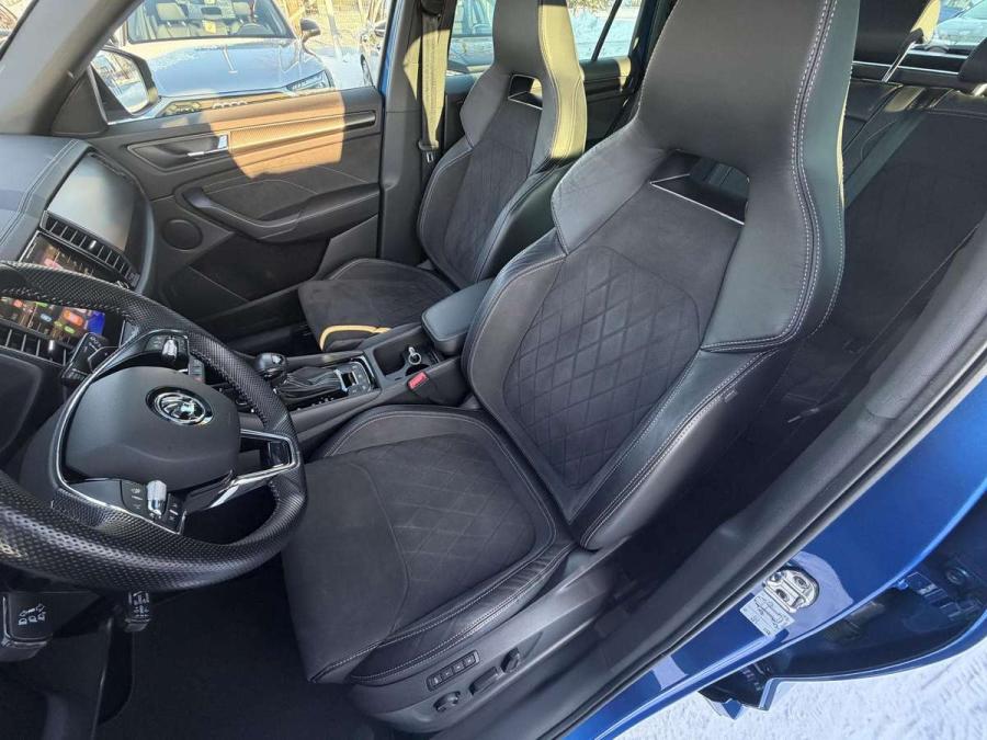 Blue Skoda Kodiaq 2022 in Siauliai, with an engine capacity of 1.50 L and mileage of 196 thousand km for 25398 €, photo 13 on AUTOMOTO.COM.LV