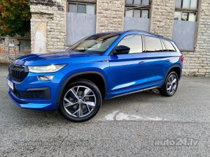 Zils Skoda Kodiaq 2022 Tallina, ar dzinēja tilpumu 1.50 L un nobraukumu 62 tūkst. km par 33500 €, foto  vietnē AUTOMOTO.COM.LV