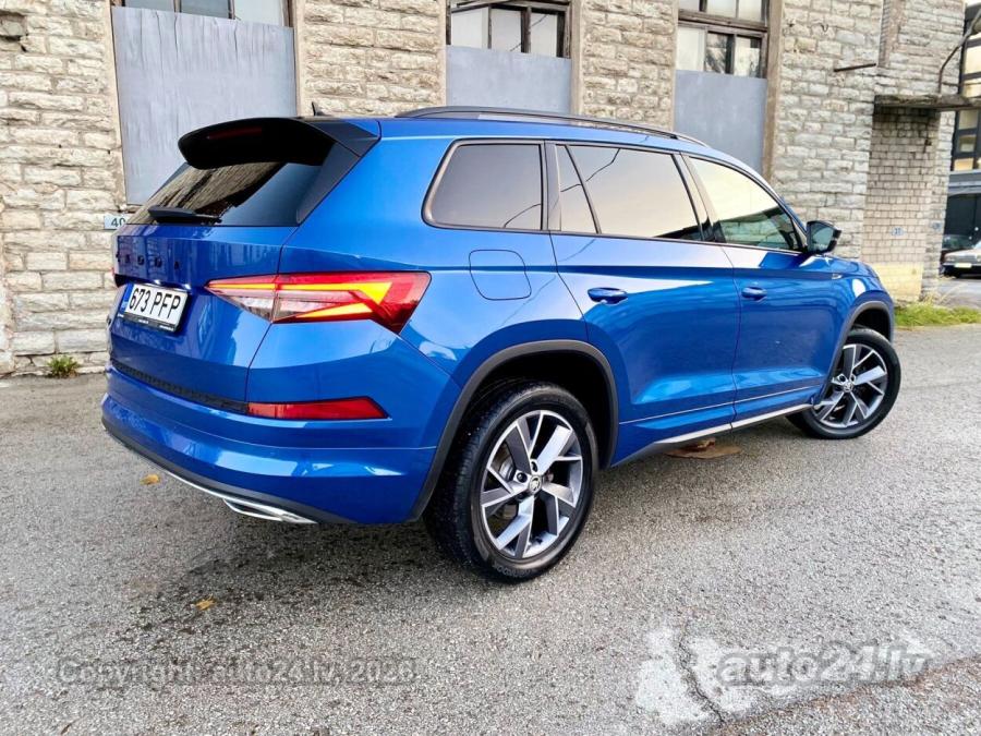 Blue Skoda Kodiaq 2022 in Tallinn, with an engine capacity of 1.50 L and mileage of 62 thousand km for 33500 €, photo 5 on AUTOMOTO.COM.LV