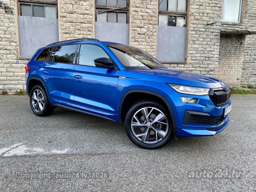 Blue Skoda Kodiaq 2022 in Tallinn, with an engine capacity of 1.50 L and mileage of 62 thousand km for 33500 €, photo 8 on AUTOMOTO.COM.LV