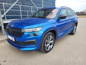 Синий Шкода Kodiaq 2022 в Рига, объемом двигателя 2.00 л и пробегом 89 тыс. км за 31900 €, фото 4 на AUTOMOTO.COM.LV