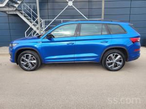 Blue Skoda Kodiaq 2022 in Riga, with an engine capacity of 2.00 L and mileage of 89 thousand km for 31900 €, photo 5 on AUTOMOTO.COM.LV