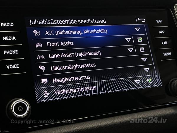 Blue Skoda Kodiaq 2022 in Tallinn, with an engine capacity of 2.00 L and mileage of 66 thousand km for 28500 €, photo 10 on AUTOMOTO.COM.LV