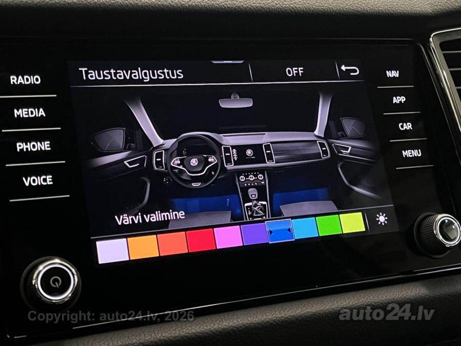 Zils Skoda Kodiaq 2022 Tallina, ar dzinēja tilpumu 2.00 L un nobraukumu 66 tūkst. km par 28500 €, foto 13 vietnē AUTOMOTO.COM.LV
